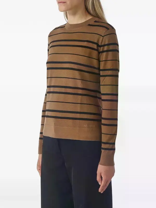 Max Mara Striped Crew-neck Sweater
