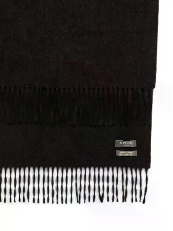 N.peal Woven Fringed Scarf