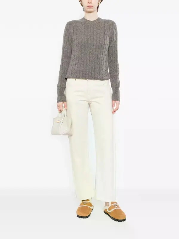 N.peal Adelyn Cable-knit Top