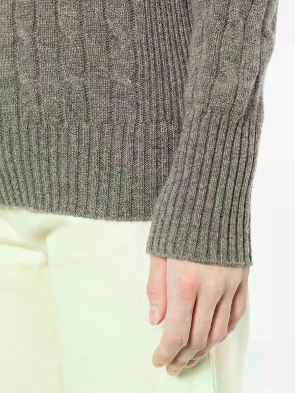 N.peal Adelyn Cable-knit Top