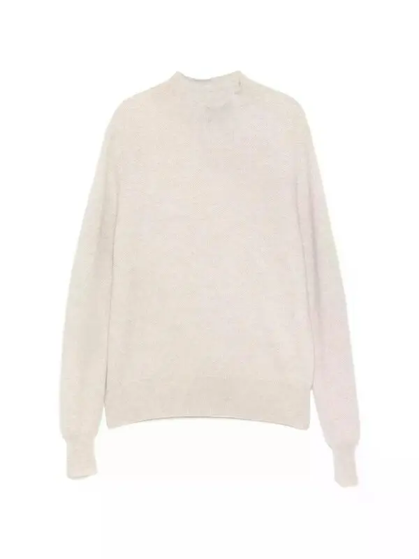 N.peal Honeycomb-knit Cashmere Sweater - Grey