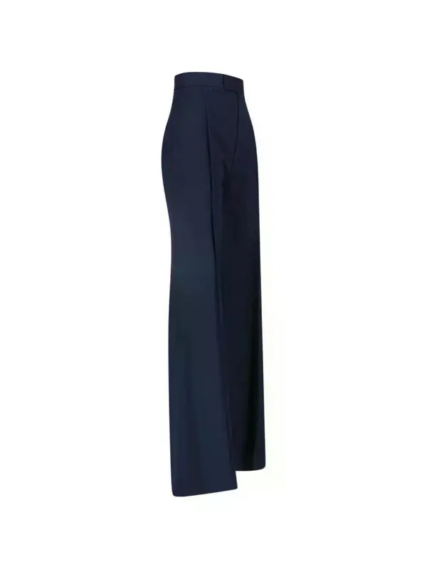 VIVIENNE WESTWOOD Pleated Wide-leg Tailored Trousers - Blue