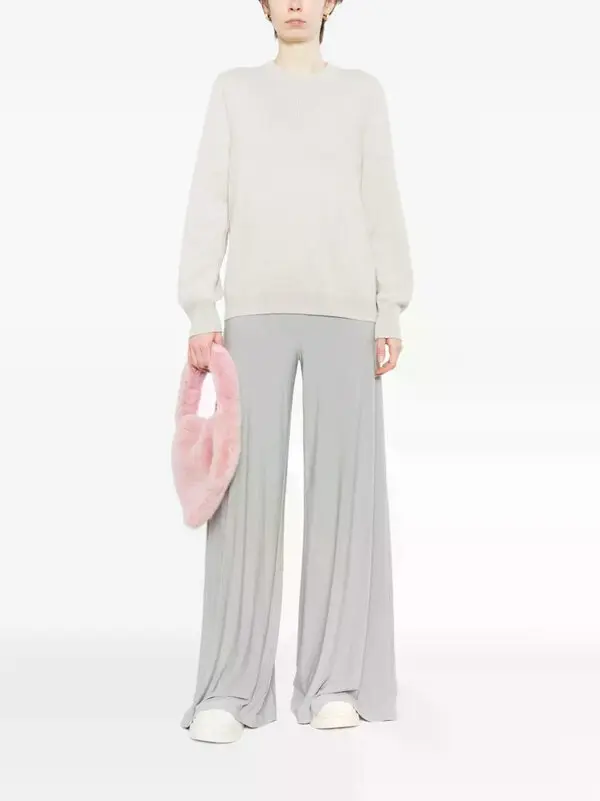 N.peal Crew-neck Cashmere Top - Grey