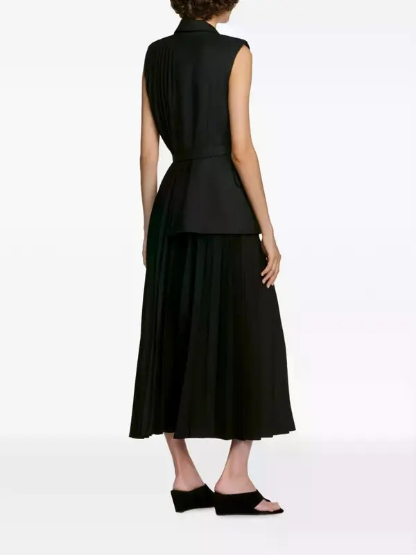 Sandro Pleated Wrap Dress
