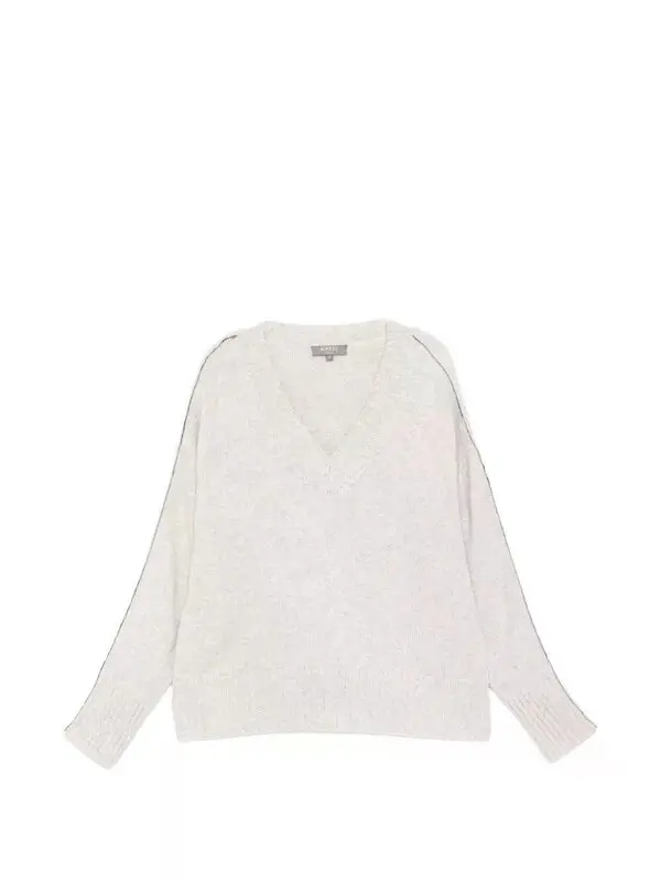 N.peal Metal-trim V-neck Sweater