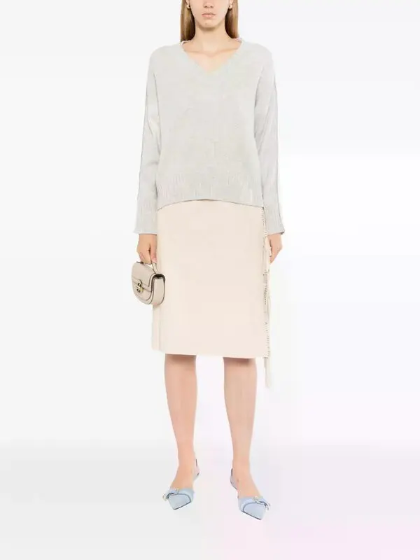 N.peal Metal-trim V-neck Sweater
