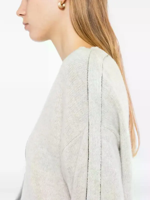 N.peal Metal-trim V-neck Sweater