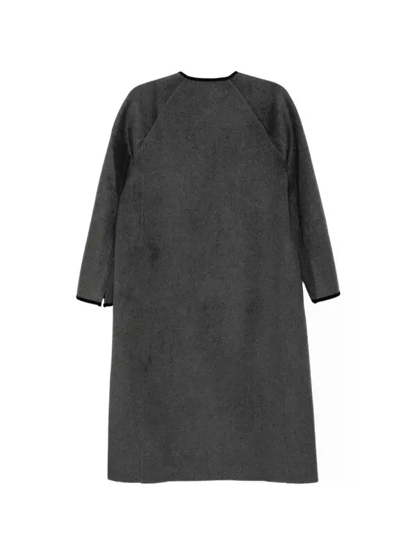 N.peal Contrast-trim Patch-pocket Coat