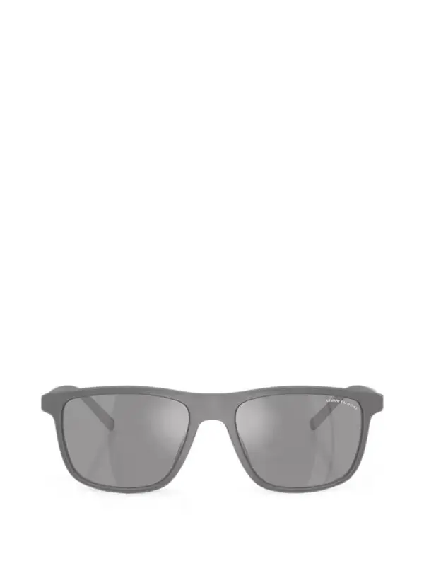 Armani Exchange Matte-finish Rectangle-frame Sunglasses