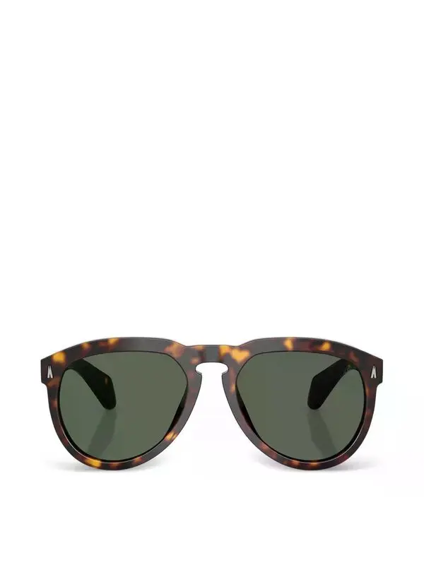 Moncler Havana Round-frame Sunglasses