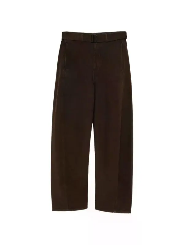 LEMAIRE Twisted Belt Pants - Brown