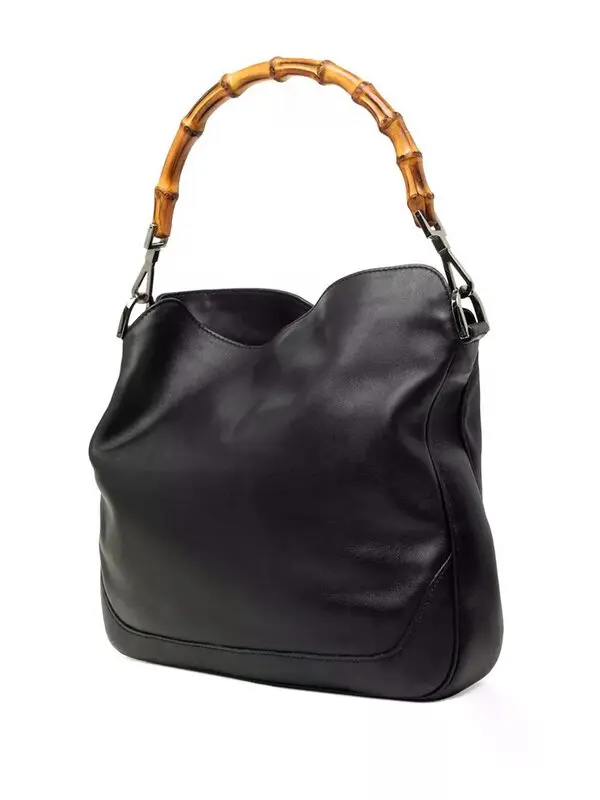 Gucci 1980-1990 Calfskin Bamboo Web Satchel