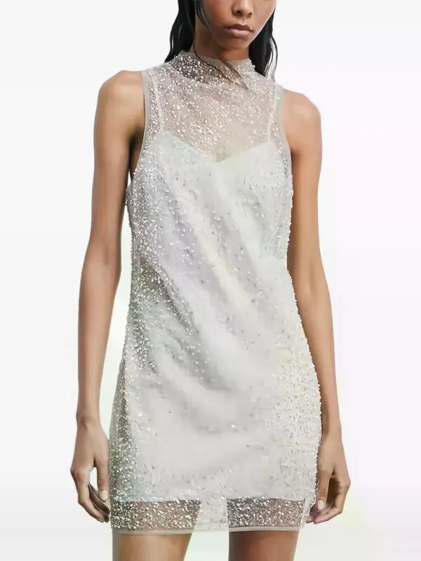 Patrizia Pepe Sequin-embellished Mini Dress