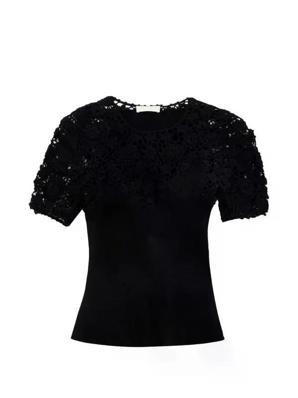 Ulla Johnson Ss Clelia Crochet-knit Top