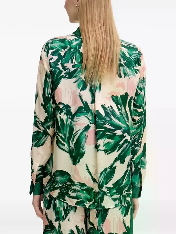 MARC AUREL Palm-leaf-print Shirt