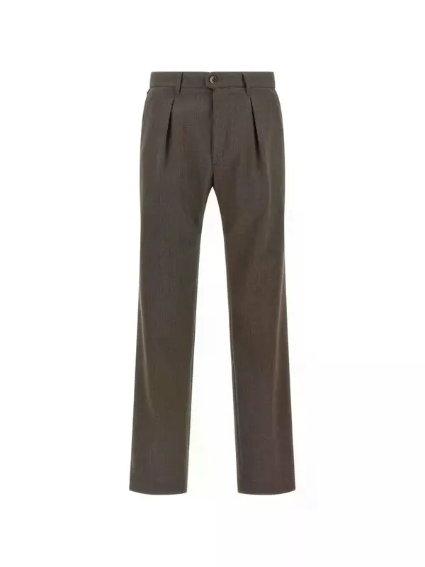 Incotex Pleated Waist-regulator Straight-leg Trousers