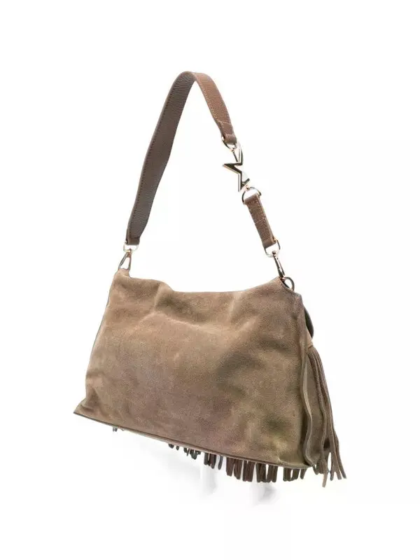 MARC ELLIS Fringed Suede Shoulder Bag