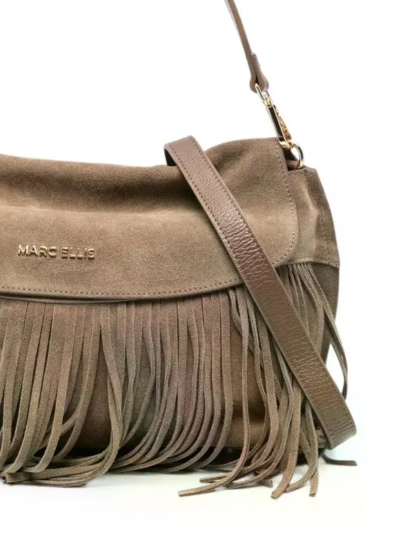 MARC ELLIS Fringed Suede Shoulder Bag