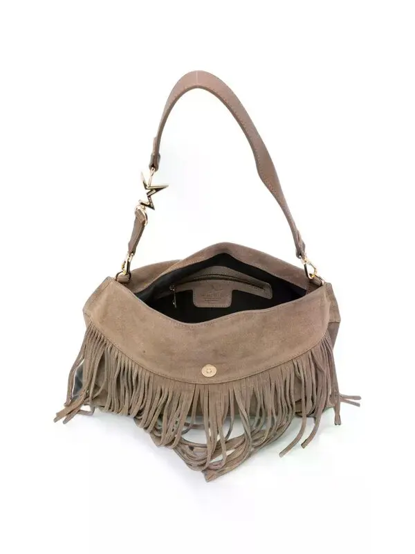 MARC ELLIS Fringed Suede Shoulder Bag