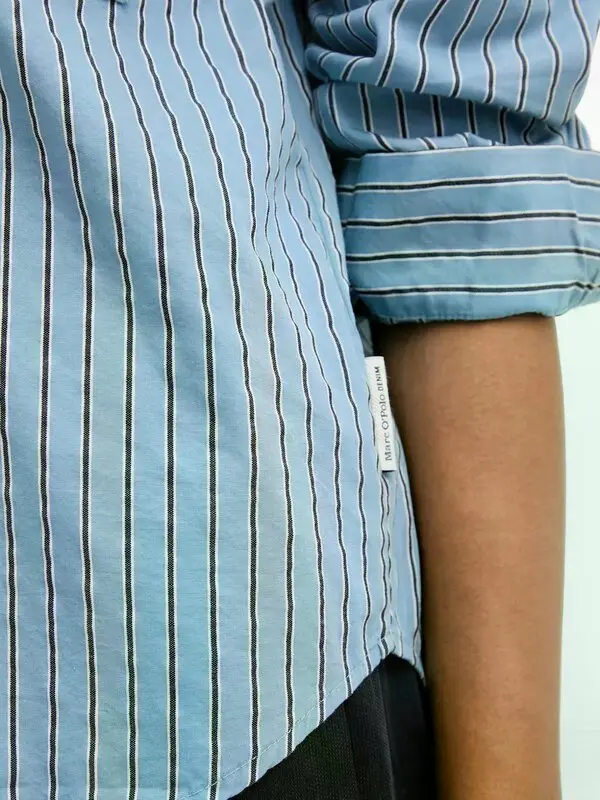 Marc O'polo Chest-pocket Striped Shirt - Blue