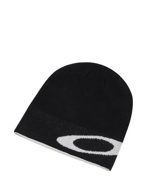 Oakley Logo-intarsia Beanie Hat - Black