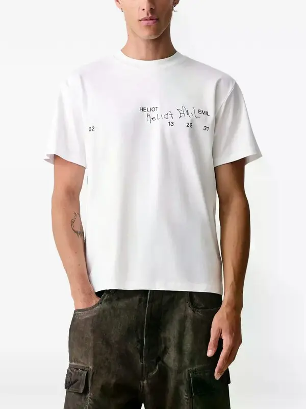 HELIOT EMIL Fulgens Logo-print Short-sleeve T-shirt