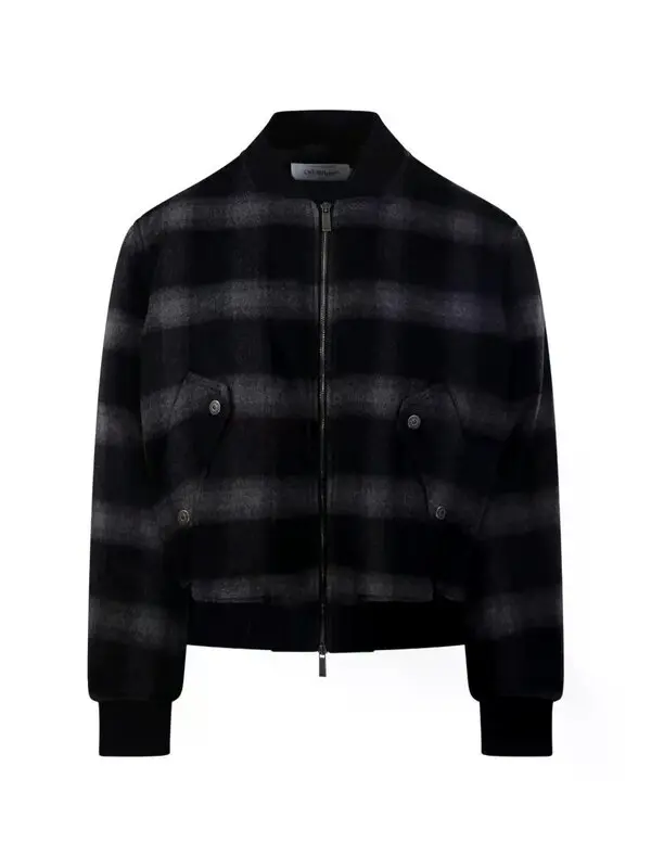 Off-White Check-pattern Bomber Jacket