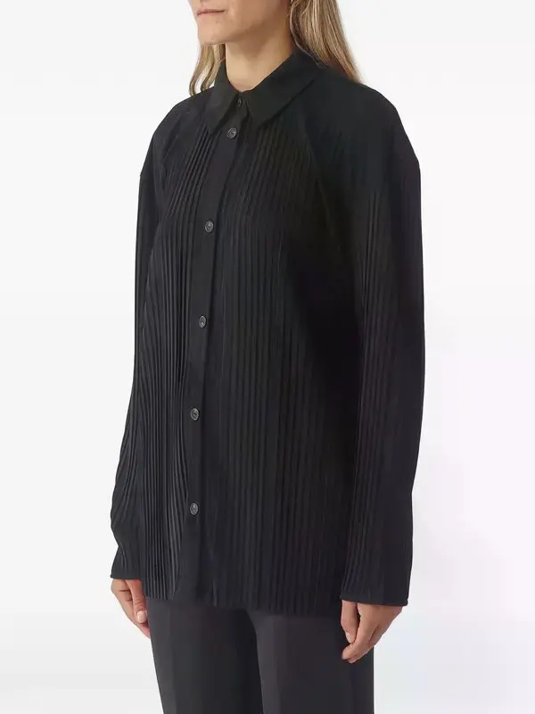 Max Mara Pleated Long-sleeve Shirt