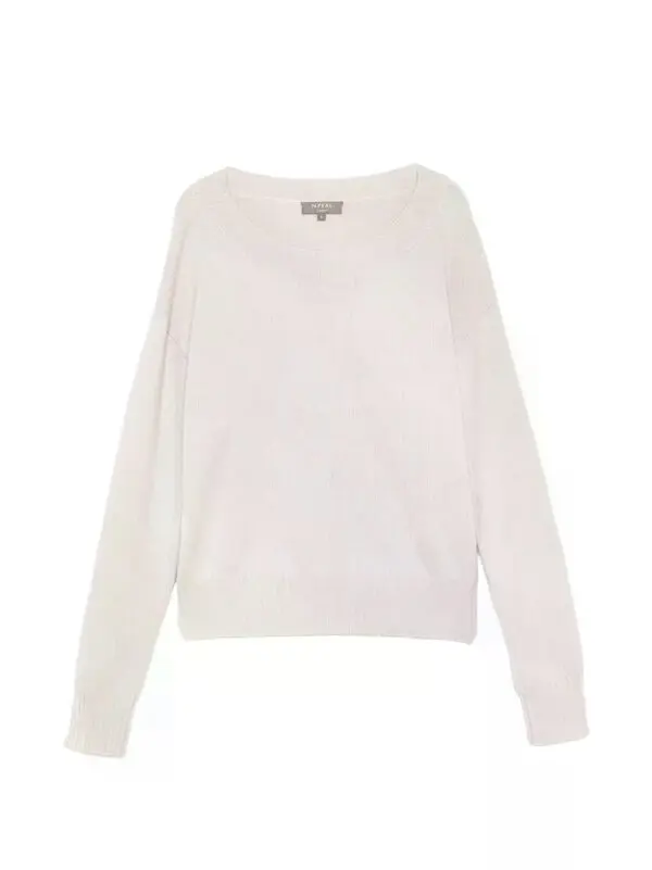 N.peal Cropped Boat-neck Top