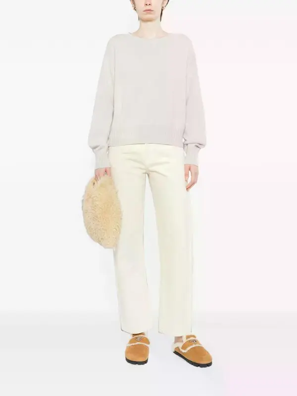N.peal Cropped Boat-neck Top