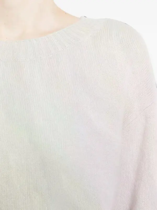 N.peal Cropped Boat-neck Top