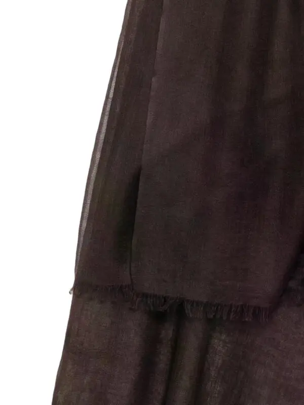 N.peal Ultrafine Frayed Shawl