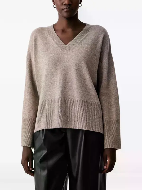 VICOLO V-neck Drop-shoulder Sweater