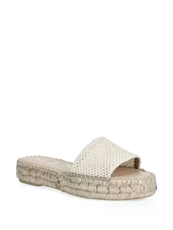 Manebí Crochet-knit Espadrille Flat Sandals
