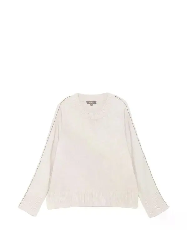 N.peal Metal-trim Round-neck Sweater