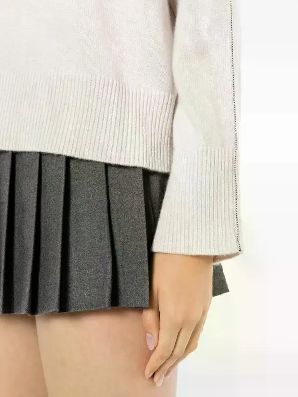 N.peal Metal-trim Round-neck Sweater
