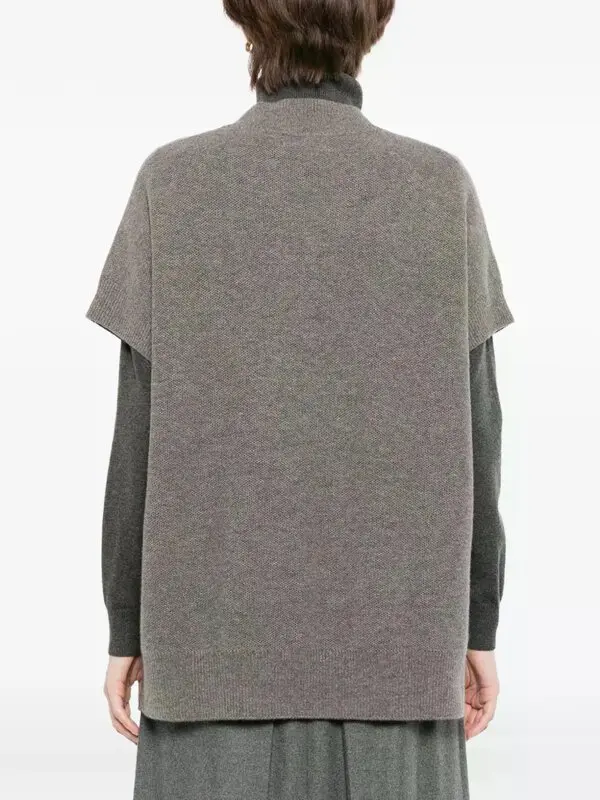 N.peal Honeycomb Sleeveless V-neck Top