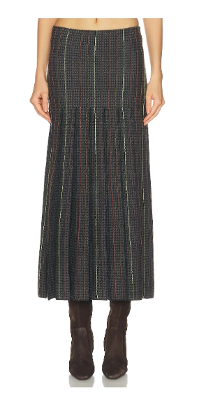 Gabriela Hearst Prism Skirt - Charcoal Multi