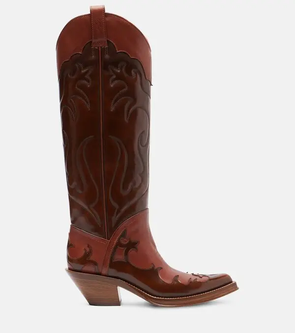 Gabriela Hearst Capitana Leather Cowboy Boots
