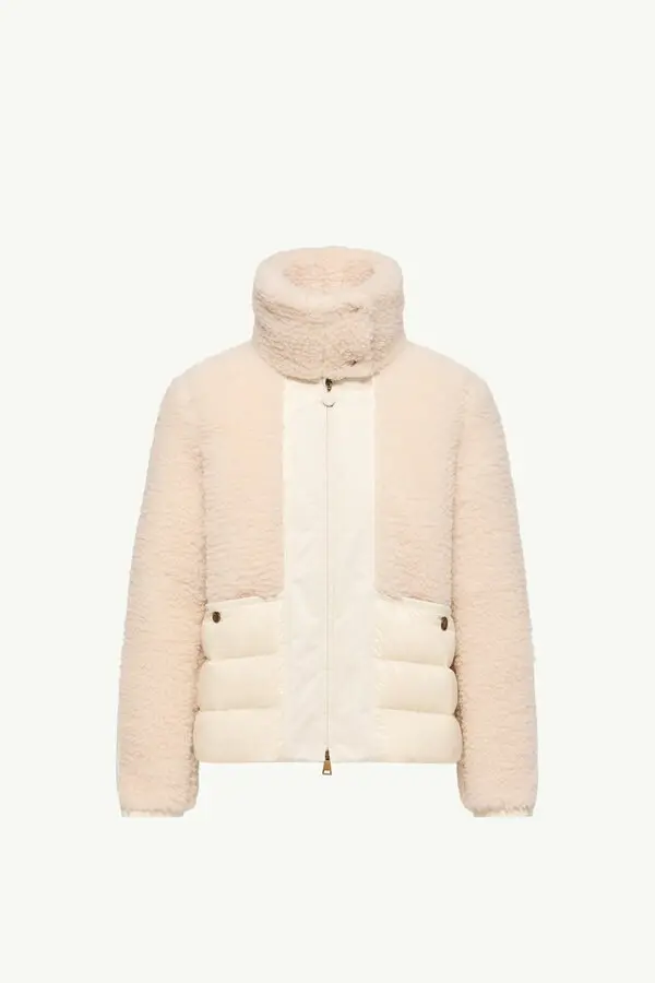 Moncler Glorieux Hooded Teddy Short Down Jacket