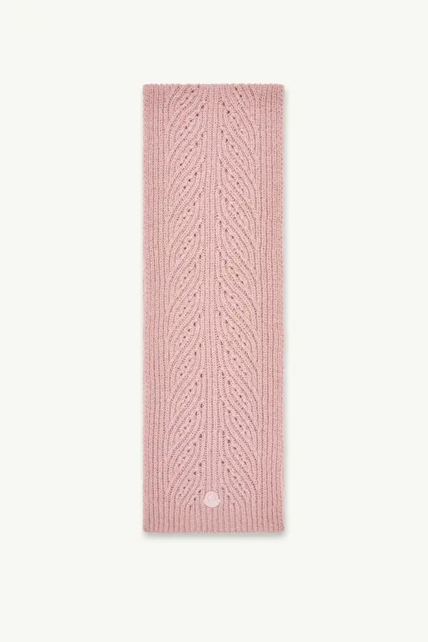Moncler Wool Blend Scarf - Pink