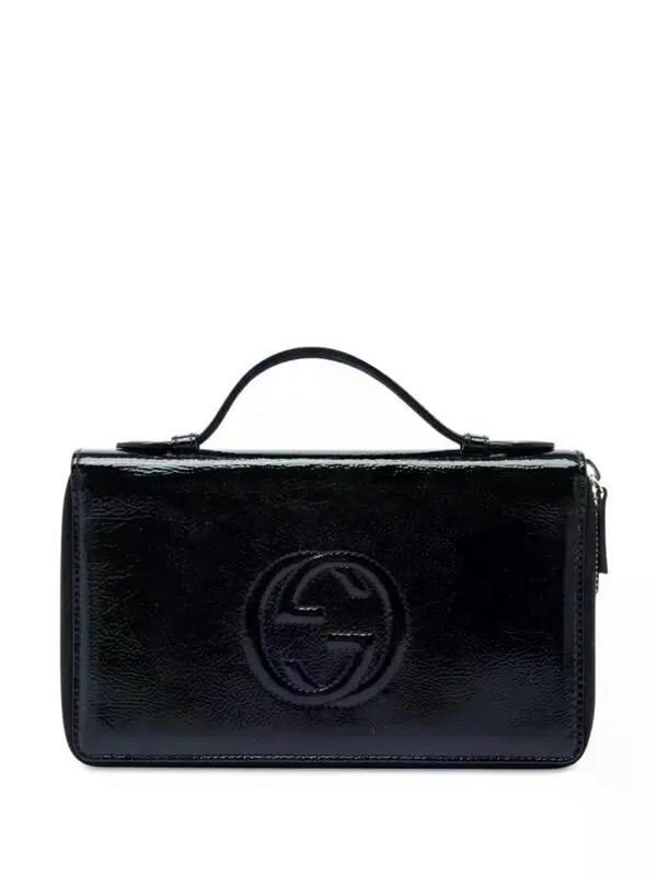 Gucci 2000-2015 Patent Soho Travel Document Case Handbag