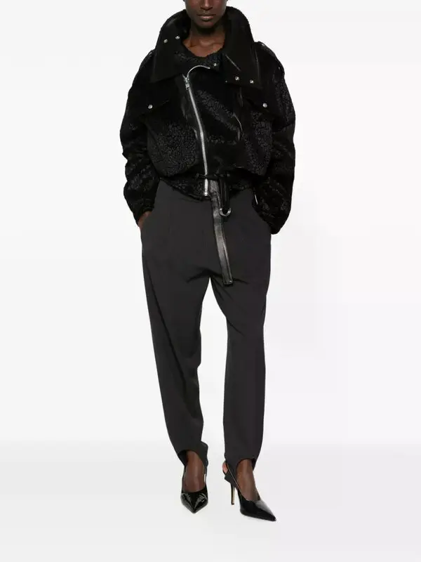 DARKPARK Marta Pleated Stirrup Trousers