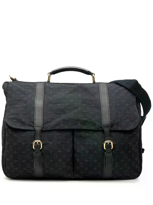 LOUIS VUITTON 2002 Monogram Mini Lin Denise Satchel - Blue