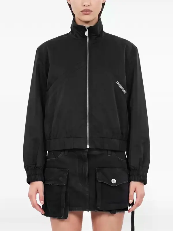 Attico Logo-patch Zip-up Jacket