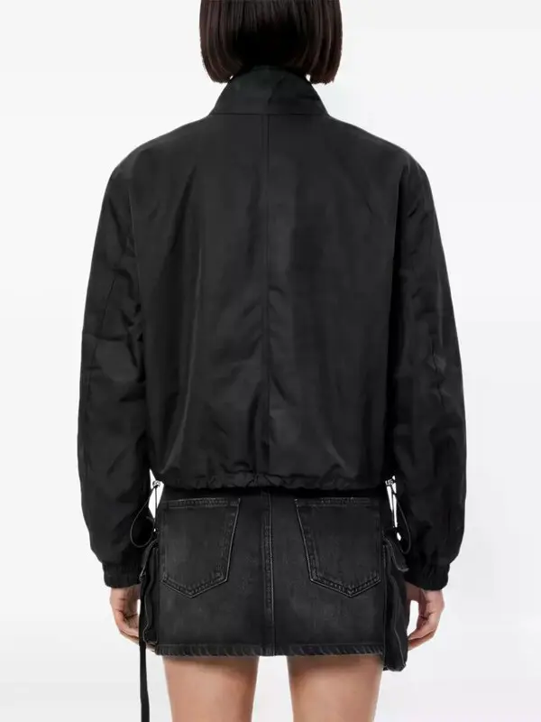 Attico Logo-patch Zip-up Jacket