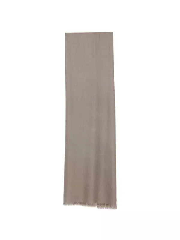 N.peal Fringed-edge Pashmina Scarf