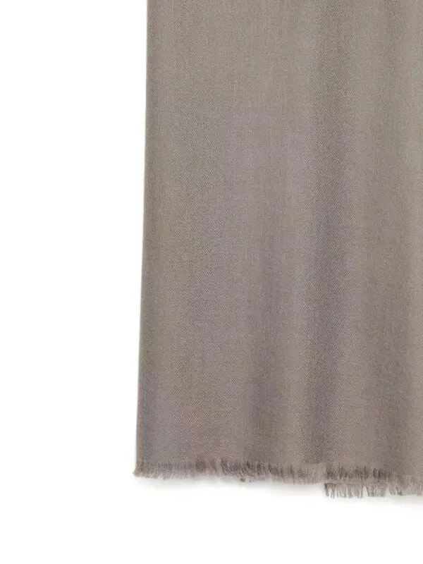 N.peal Fringed-edge Pashmina Scarf