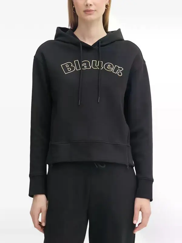 BLAUER. Fayette Logo-print Drawstring Hoodie