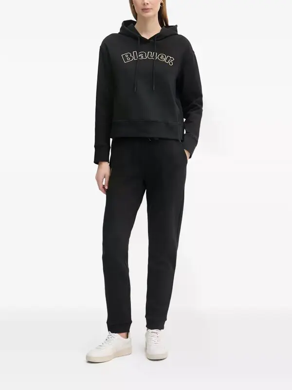 BLAUER. Fayette Logo-print Drawstring Hoodie